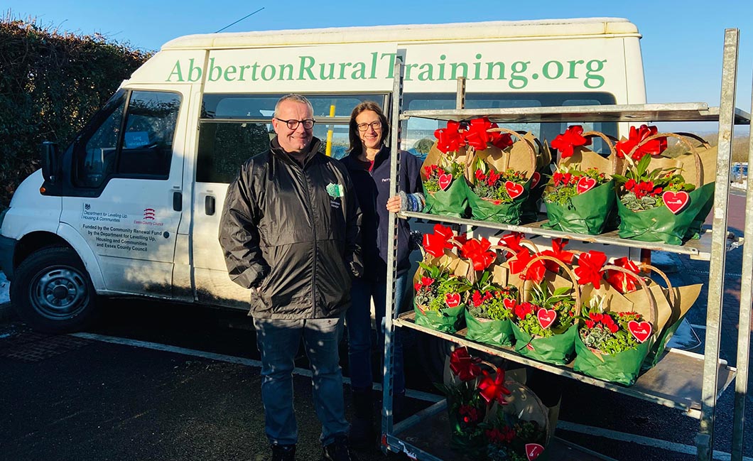 Perrywood Garden Centre Spreads Christmas Cheer to Abberton Rural Training