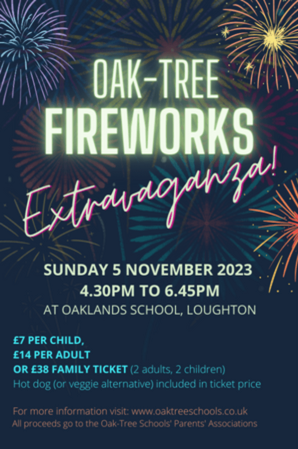Oak-Tree Fireworks Extravaganza 2023 | Essex Tourist Guide