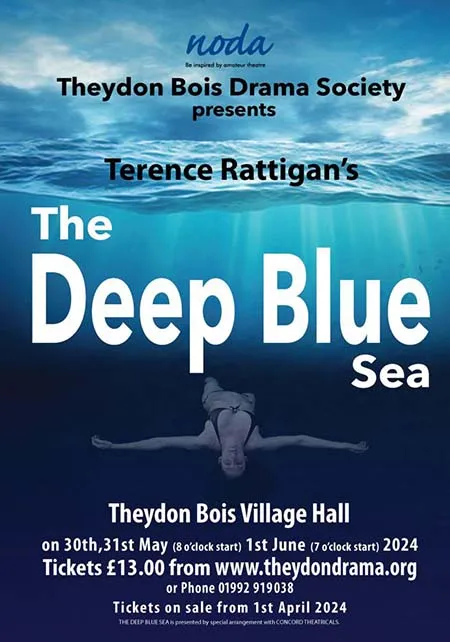 Deep Blue Sea - a Play by Terence Rattigan | Essex Tourist Guide